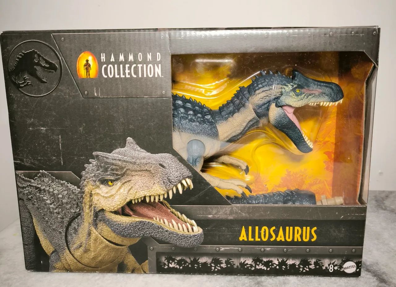 Jurassic World Dinossauro Allosaurus Hammond Collection lacrado Mattel ...