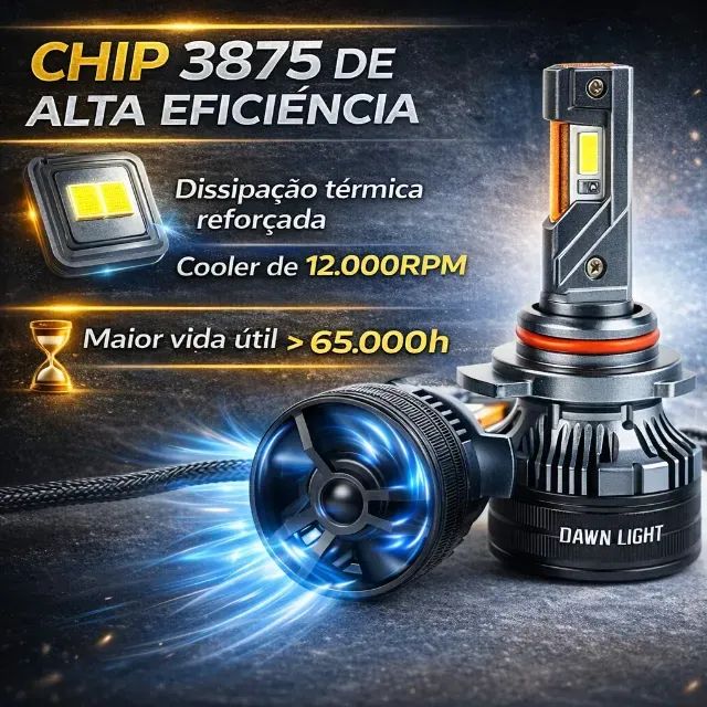 Par Lâmpadas LED H4 K7C Plus Platinum 150W - 4300K Branco Original ...