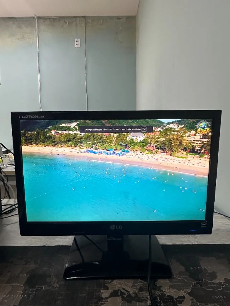 Monitor Led 18.5 LG Flatron E1941C Tela Anti-Reflexiva - Monitores ...