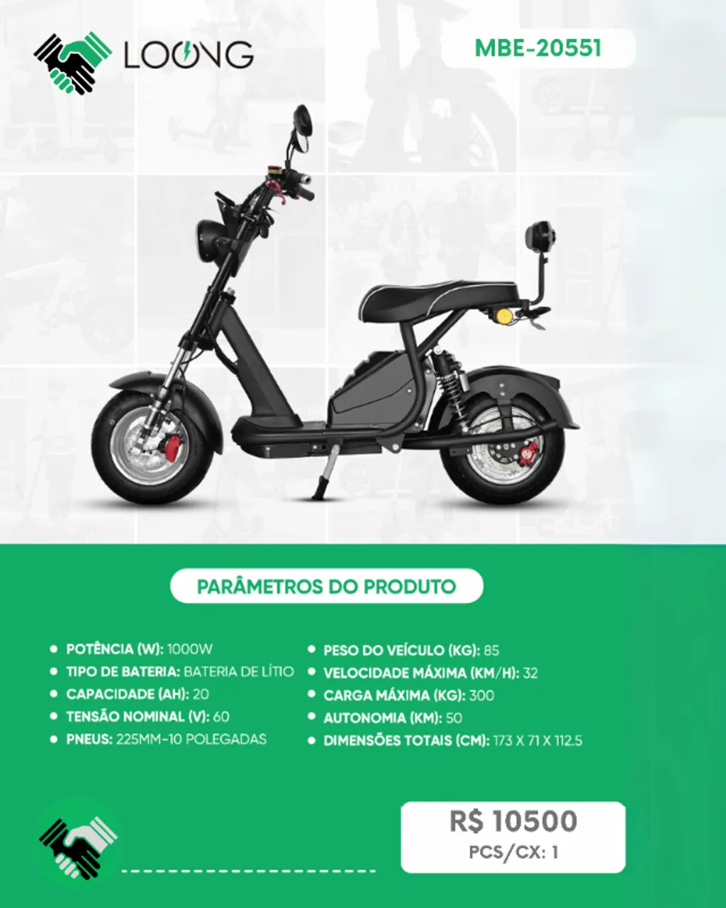 Motos SCOOTER ELETRICA X11 no Brasil