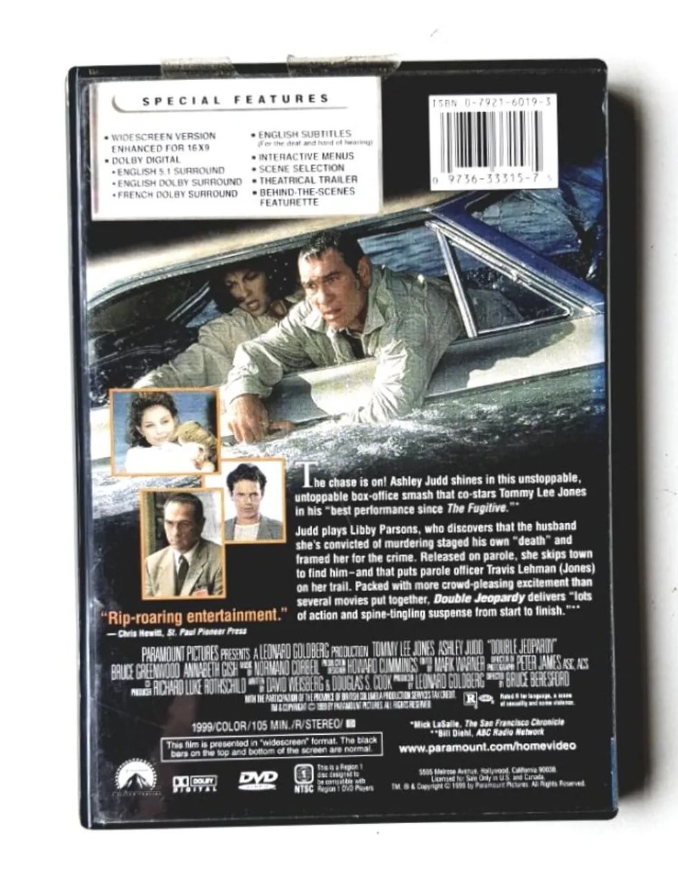 Dvd Importado Original - Double Jeopardy (Tommy Lee Jones) - 1999 ...