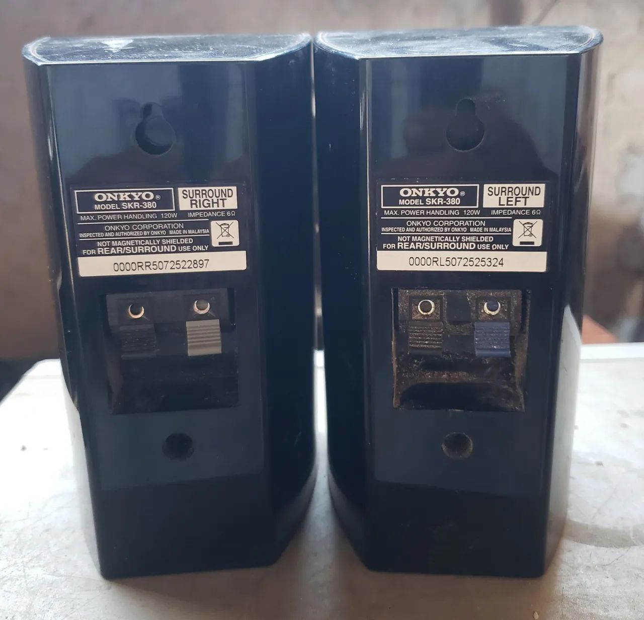 Caixinhas surround onkyo 6 ohms - Aparelhos de Som - Olaria, Guarapari ...