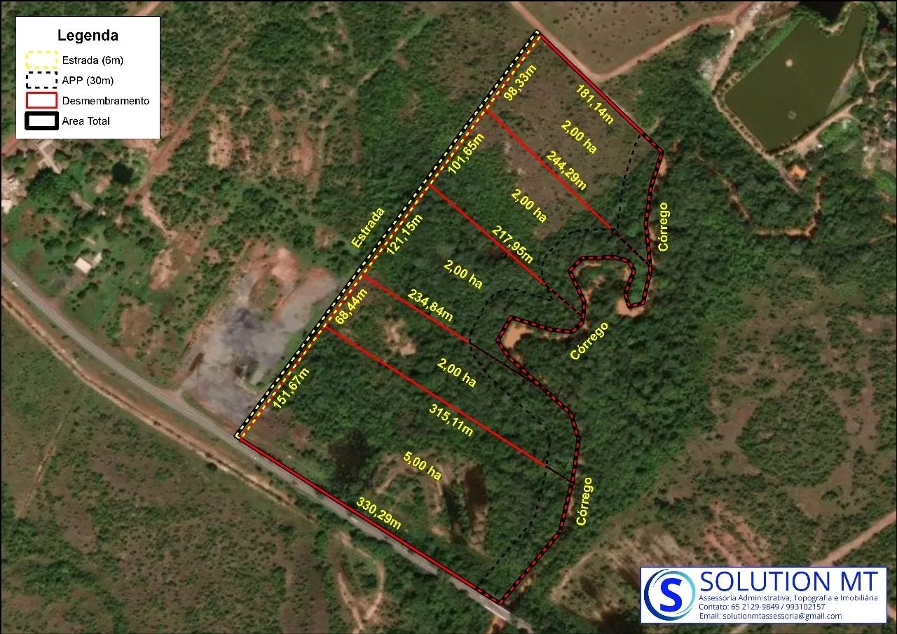 Loteamento de chácaras a Beira do Rio Bandeira - Estrada da Guia a 12KM ...