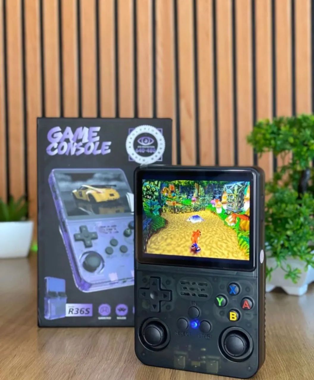 R36S +10000 Jogos Retrô até PS1, 3,5 "Video Game Portátil, tela IPS ...