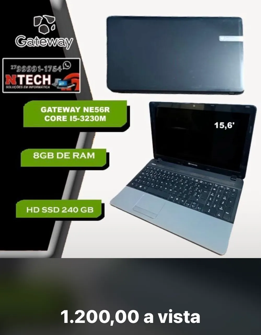 "notebook gateway" - Notebooks no Brasil