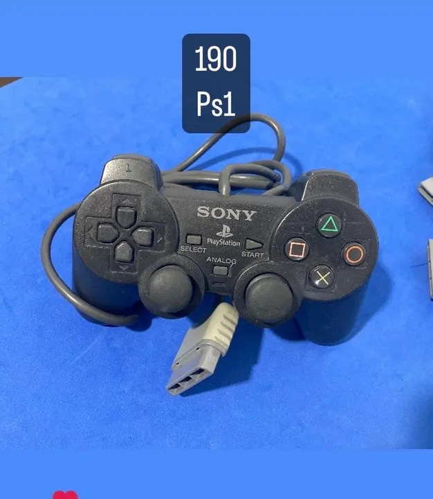 "controle playstation 1 original" no Brasil