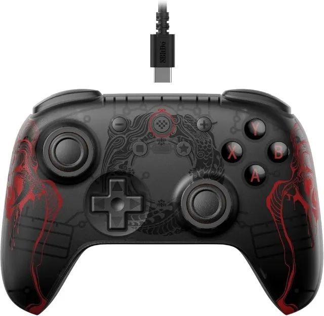 Controle Com fio 8bitdo Ultimate 2c Black Myth Wukong Cor Preto - Peças ...