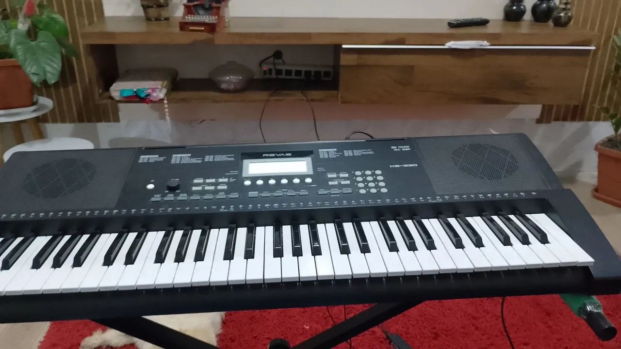 TORRO Teclado Revas KB 330 + pedal sustain+ capa+ suporte ...