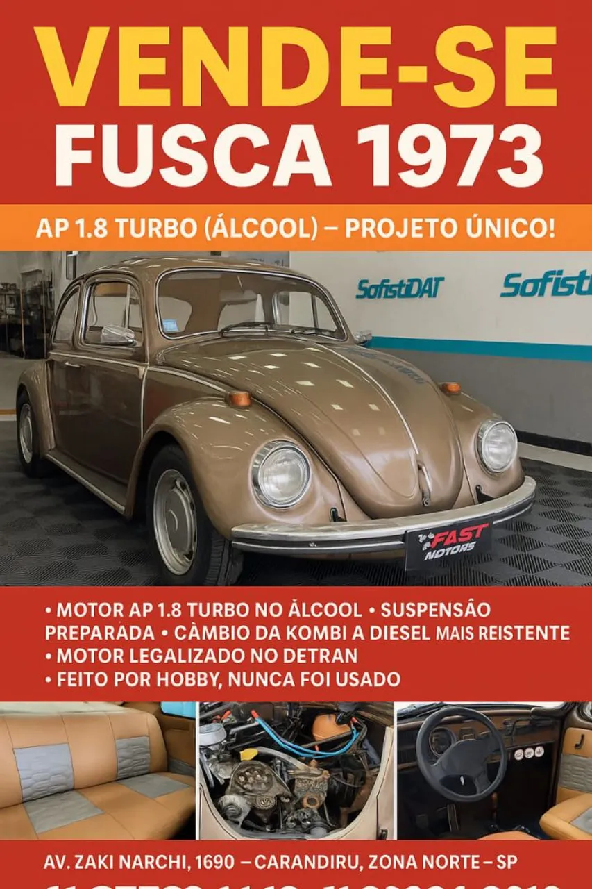 Volkswagen Fusca 1973 Usados e Novos