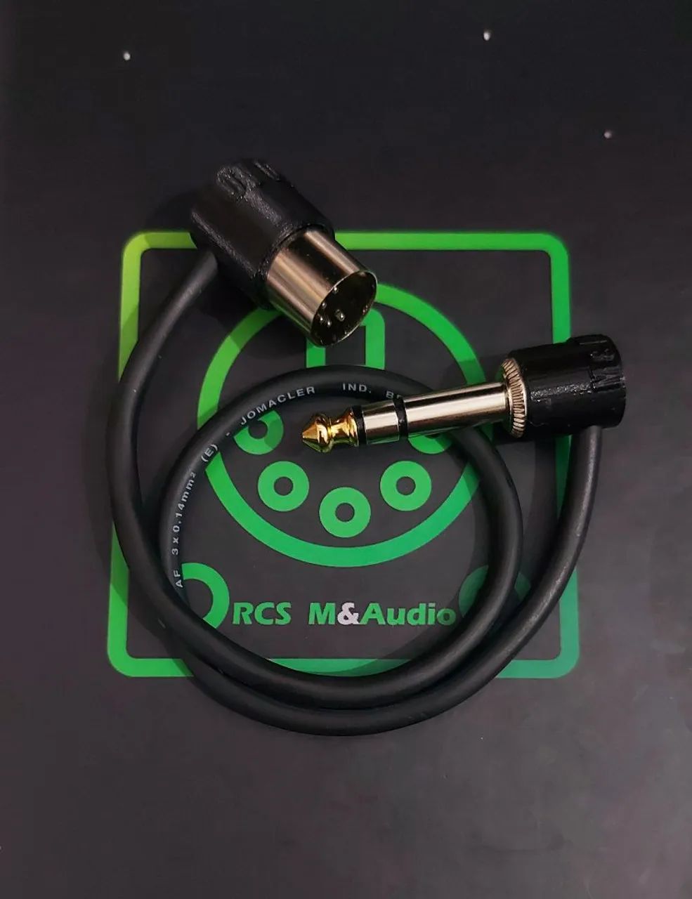 Cabo MIDI DIN 5P 90º Low Profile RCS Cabo MIDI 90 graus Custom Premium Low Profile ...