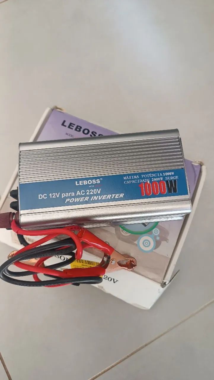 Inversor de Tensão 12V para 220V 1000W Leboss - Carros, vans e utilitários - Jaguaribe, Paulista ...