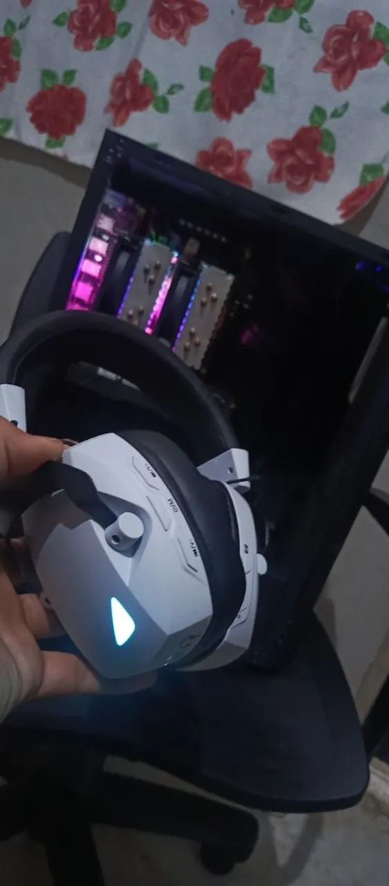 Headset sem fio Bl100 pro 3 modos WiFi, Bluetooth, cabeado - Fones de ...