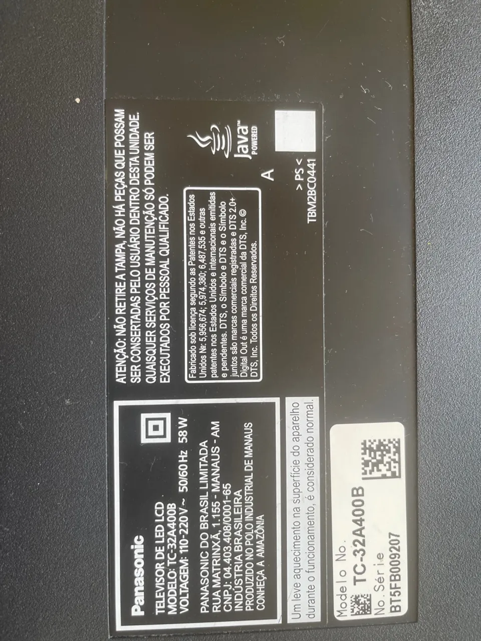 "tv panasonic 32 led" - TVs no Brasil