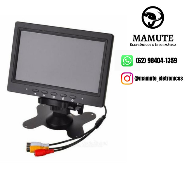 Tela Lcd 7 Polegadas Portátil Monitor Veicular ou para cameras de ...