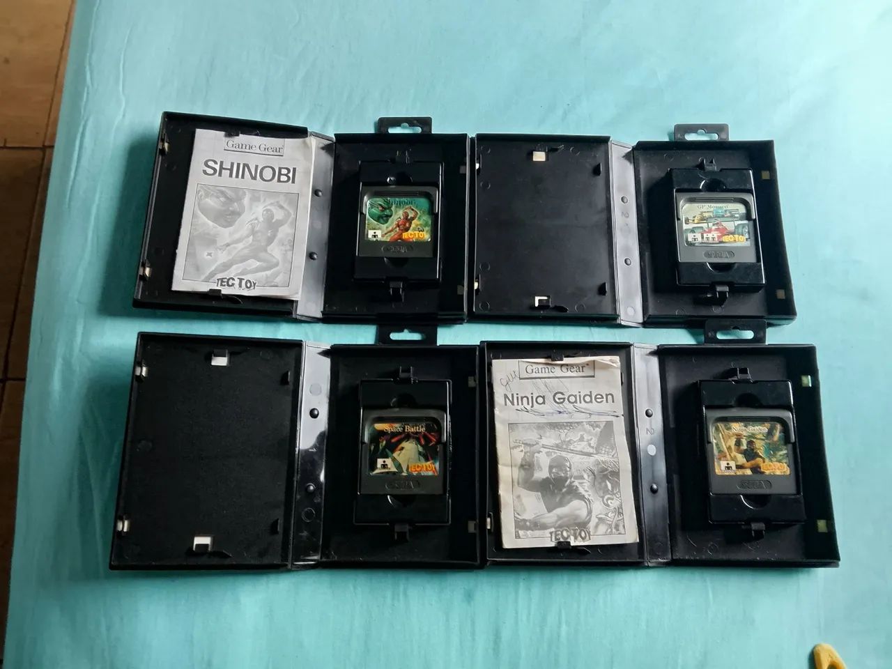 Lote 4 Jogos Game Gear Tec Toy C/ Caixas e Manuais - Shinobi, Ninja ...