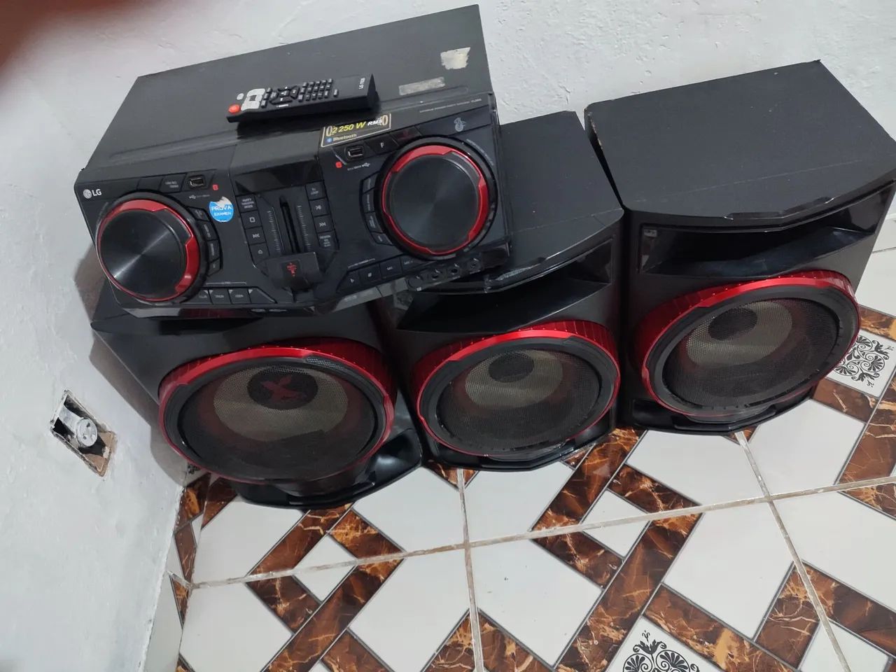 Som LG 2250W com 3 caixas (aceito cartão) - Aparelhos de Som ...