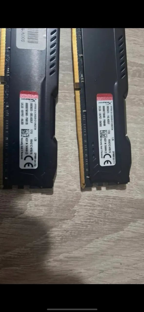 Memória Kingston Hyperx Fury Ddr4 Ram 16gb 2133mhz Desktop Memory ...
