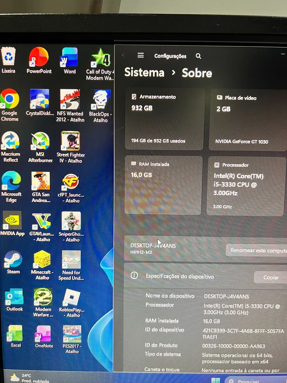 Pc Gamer i5, 16Gb, 1Tb, GTX1030 2Gb Gddr5 - Computadores e Desktops ...