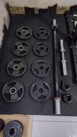 "kit barra musculacao" no Brasil