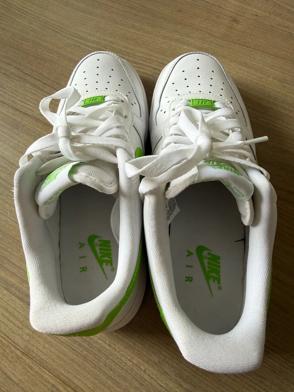 Nike Air Force 1 Low White Action Green n. 38 Br - Calçados - Novo ...