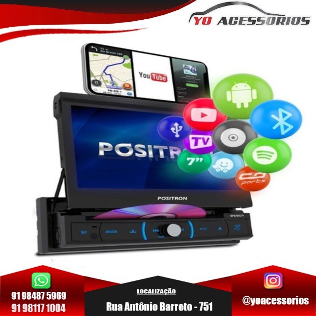 "central multimidia retratil" no Brasil