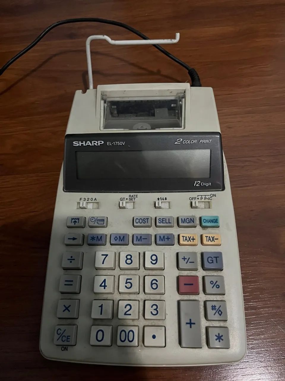 Sharp EL-1750V é uma calculadora de impressão - Itens Para Escritório ...