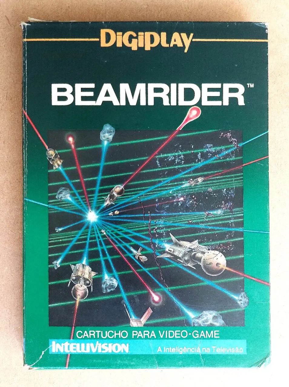 Intellivision Caixa Manual e Overlay (cartões) do Jogo BEAMRIDER ...
