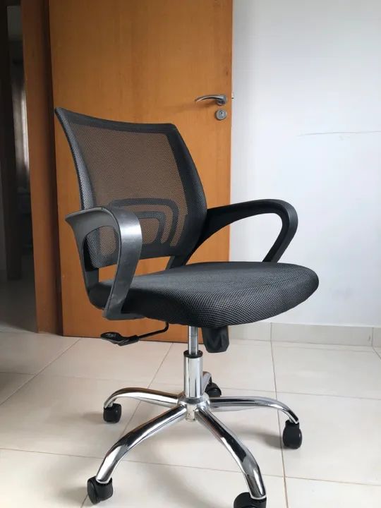 Cadeira de Escritório Mesh Preta - Confortável e Resistente - Cadeiras ...