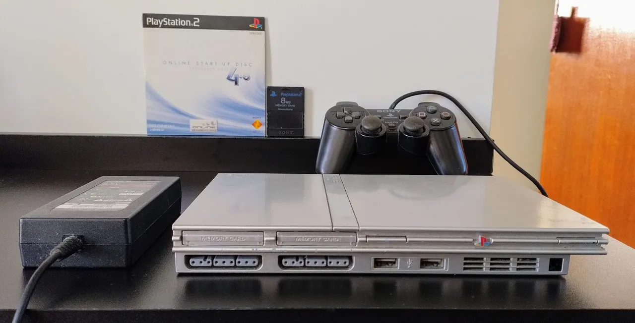 "playstation 2 prata" - Consoles de Vídeo Game no Brasil