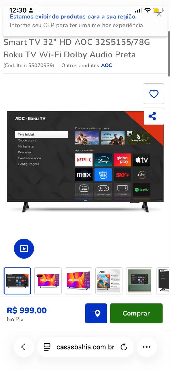 Tv Smart 32 polegadas - TVs - Del Lago I (Itapoã), Brasília 1466213073 | OLX