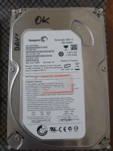 "hd interno 320gb pc" no Brasil