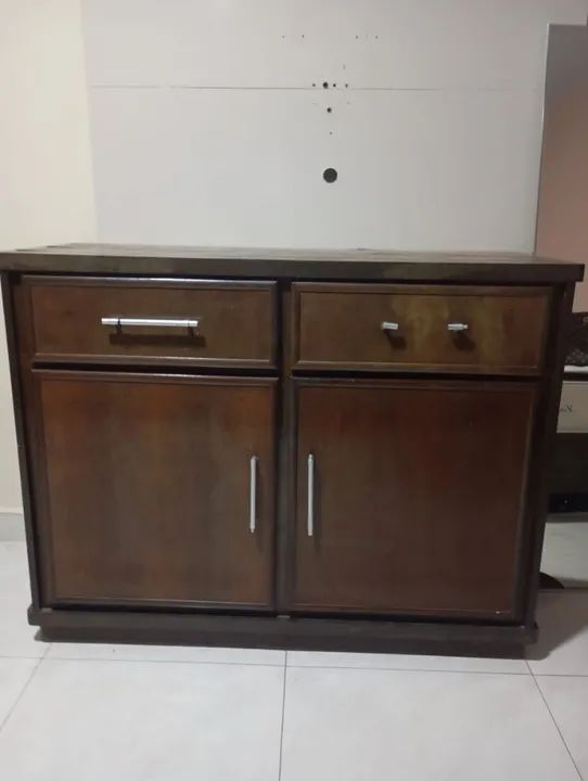 Rack de madeira com 2 portas e 2 gavetas - Racks e Painéis - Ivete ...