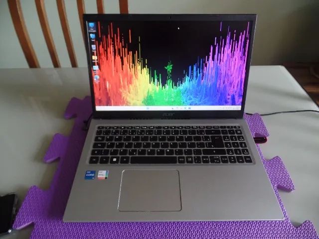 Notebook Acer intel Core i5-1135G7 (11Th)\Tela led 15.6\8 núcleos ...