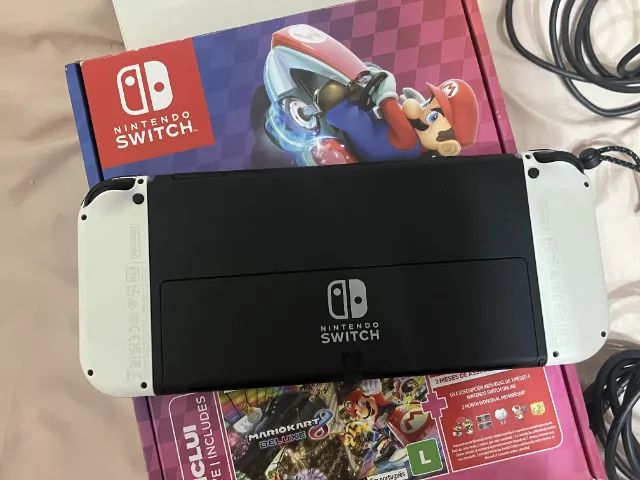 Nintendo Switch OLED Branco + Animal Crossing - Semi-novo - Consoles de ...