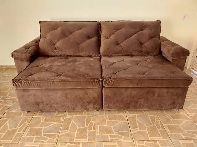 Sofá Retrátil E Reclinável, Marrom - Bem Estar Stambul 2,90m - Sofás e ...