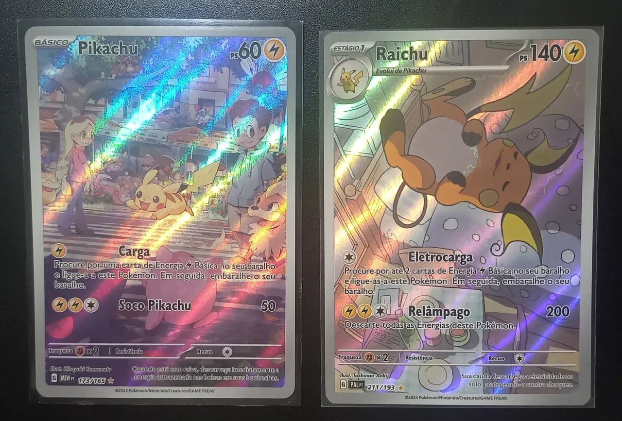 Pokémon tcg, cartas pikachu 151 e raichu - Hobbies e coleções - Bonito ...