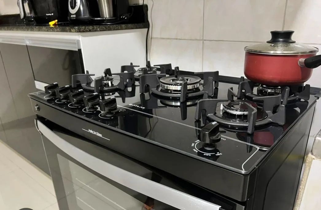 Fogão Atlas 5 Bocas - Design Moderno e Eficiência - Fogões e Fornos ...