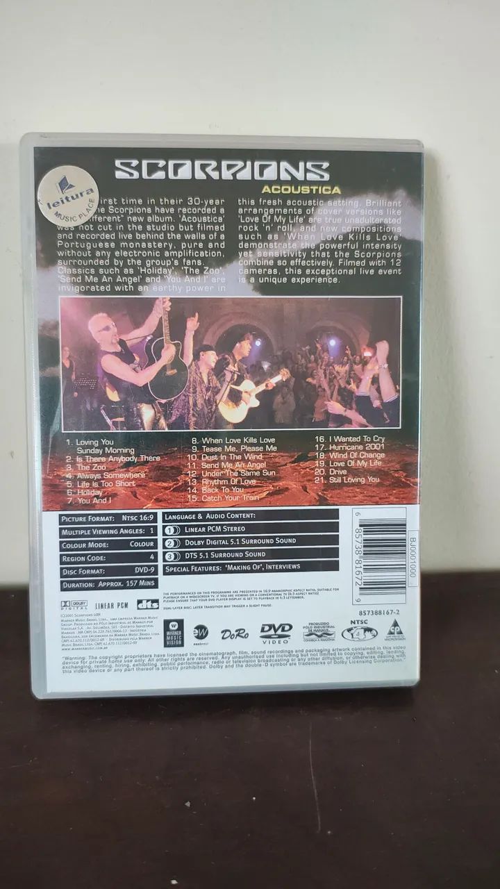 Scorpions Acústica & Bon Jovi at Yokohama Stadium DVD - CDs, DVDs etc ...