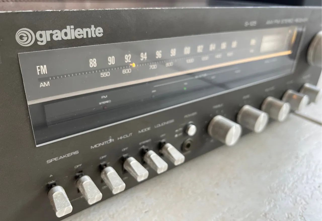 Aparelho de Som Receiver Gradiente S-125 AM/FM Estéreo - Funcionando - Aparelhos de Som ...