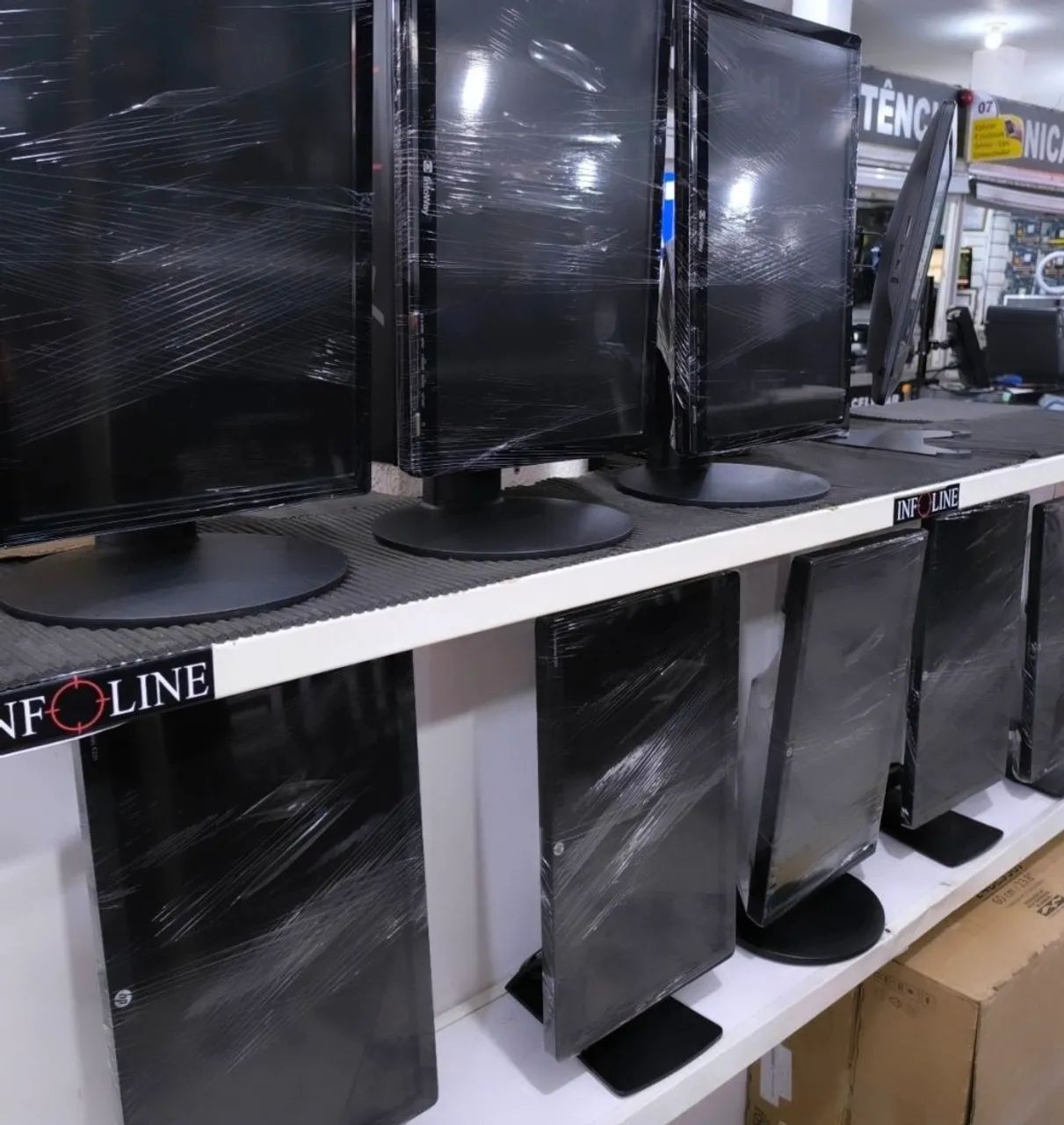 Monitores LCD da marca HP e LG- Diversos modelos e tamanhos ...