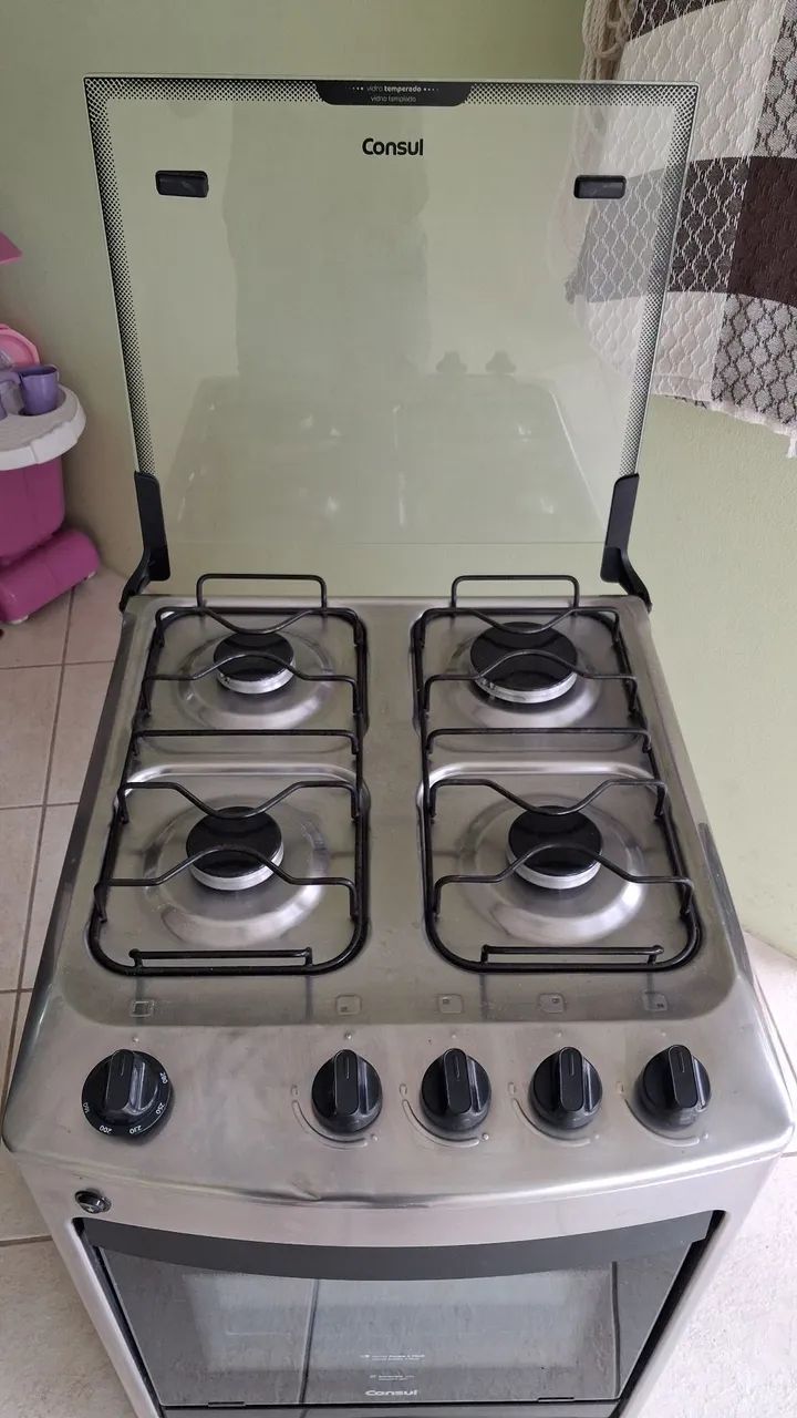 Fogão consul inox 4 bocas - Fogões e Fornos - Jardim do Forte, Camaquã ...