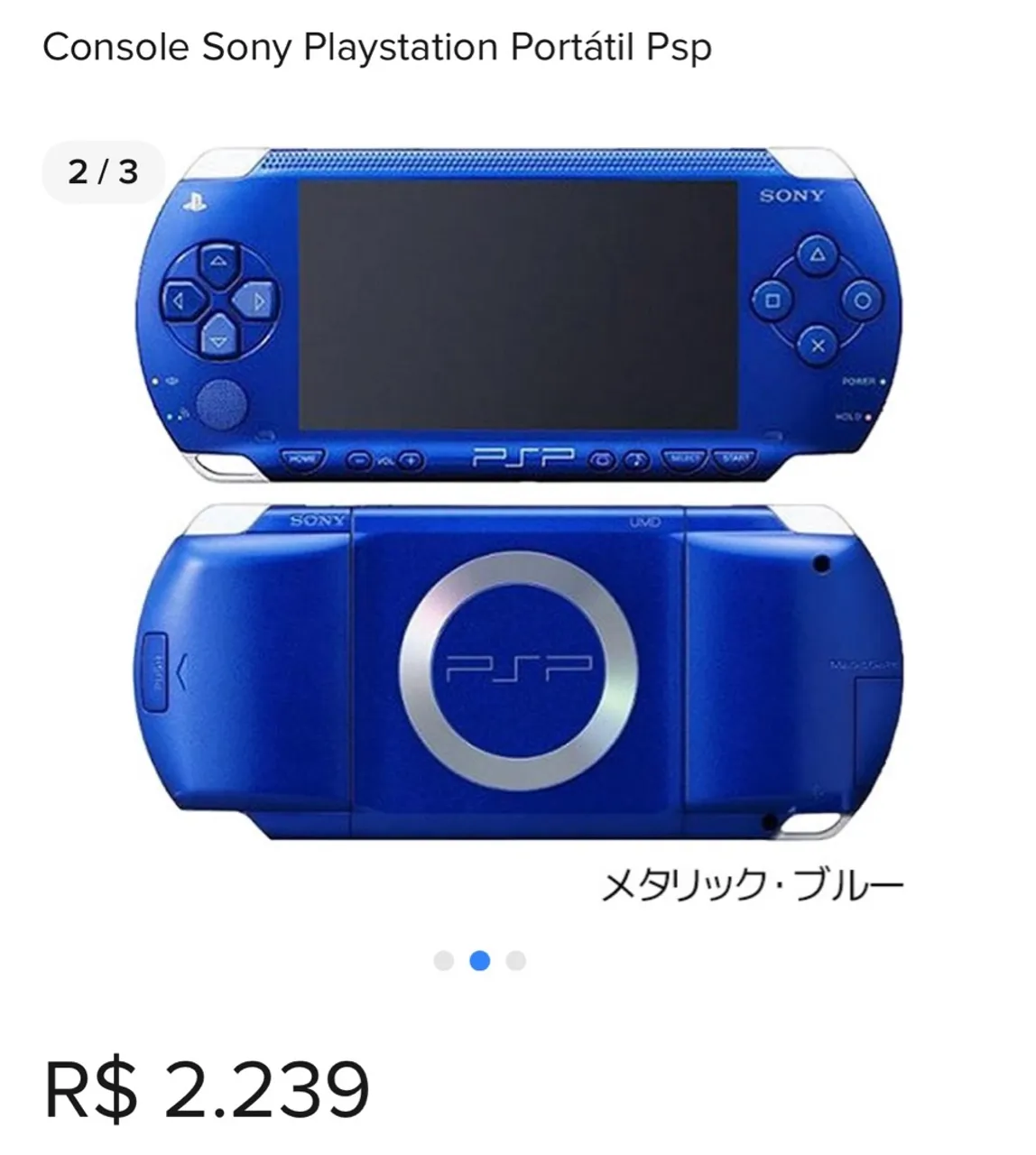 "psp sony playstation" no Brasil