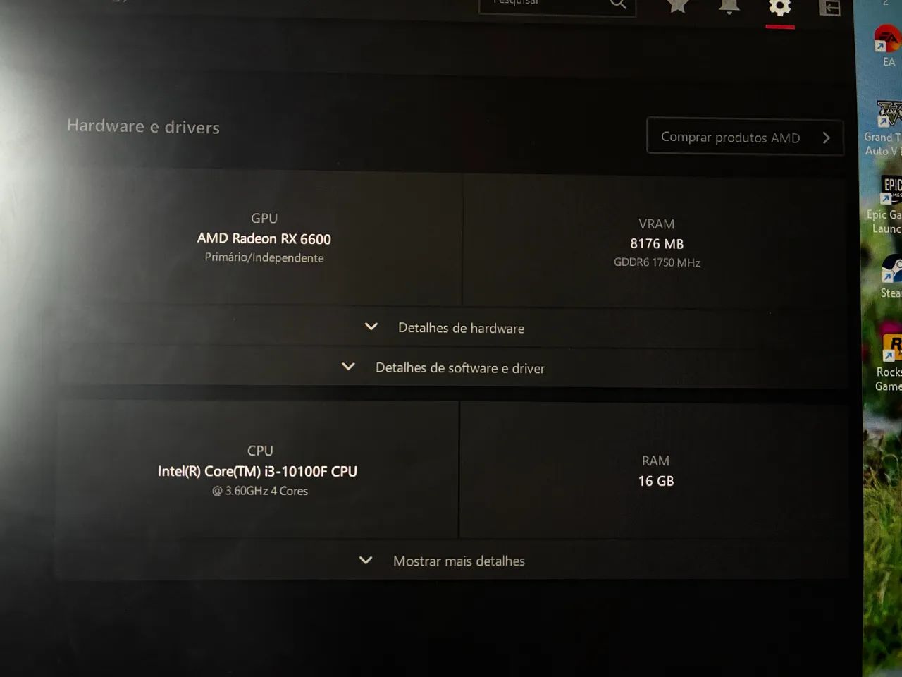 PC Gamer Pichau - RX 6600 8GB | i3 10ª Geração | 16GB RAM - Roda Tudo ...