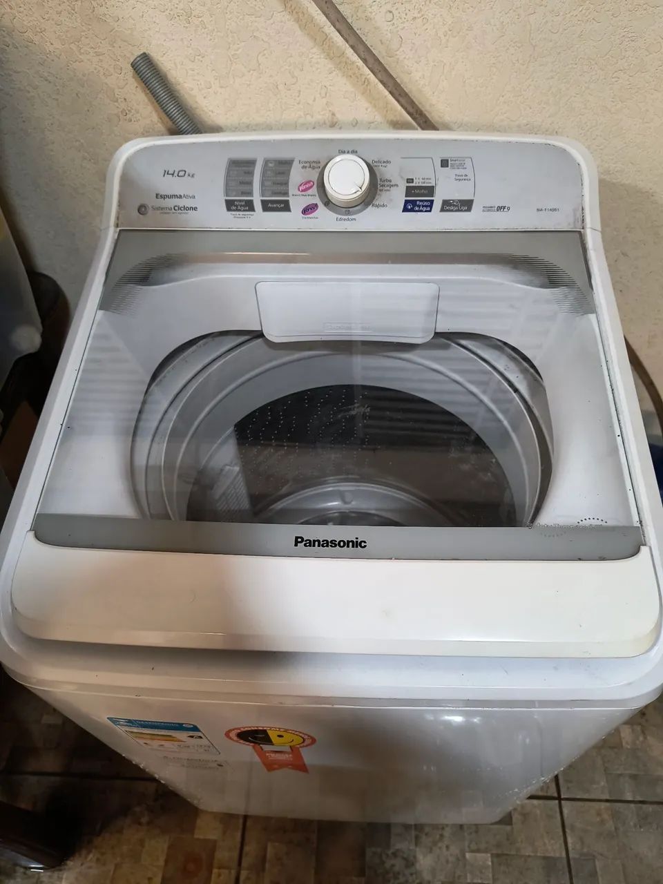 Máquina de Lavar Panasonic 14 Kg com Sistema de Lavagem Ciclone NA ...