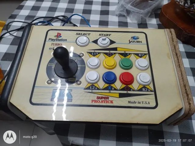 Controle Arcade Playstation 1 S,ega Saturno e Pc - Peças e Acessórios ...