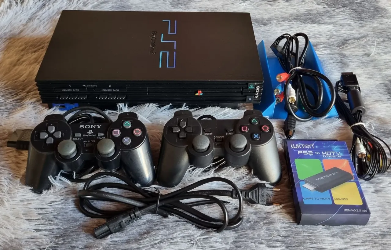 "playstation 2 fat desbloqueado" - Consoles de Vídeo Game no Brasil