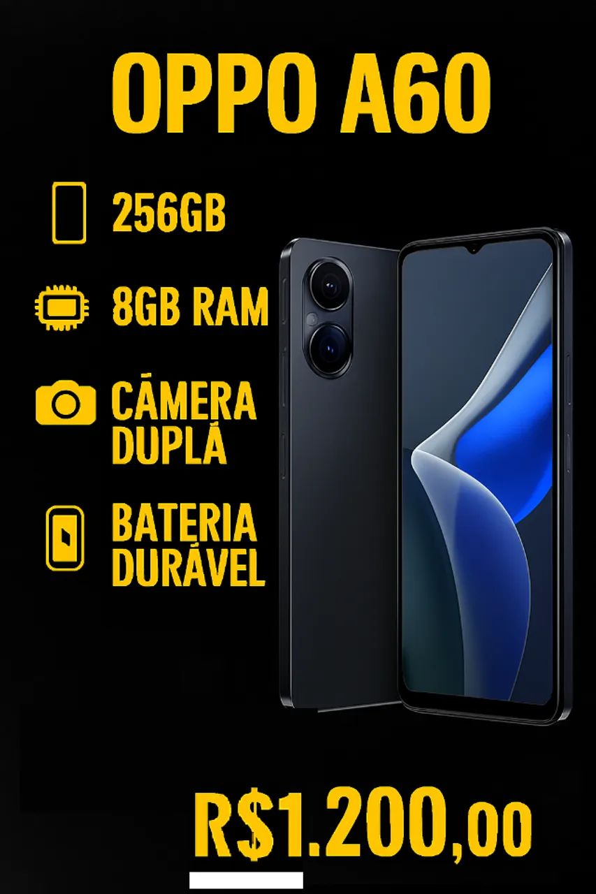 Celular oppo a60 256gb 8gb de ram - Celulares e Smartphones - Centro ...