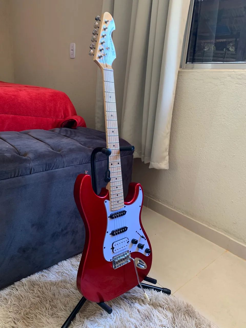 Guitarra Michael e pedaleiras, tudo muito conservado único dono ...