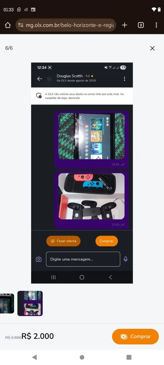 Nintendo switch V2 destravado - Consoles de Vídeo Game - Nossa Senhora ...