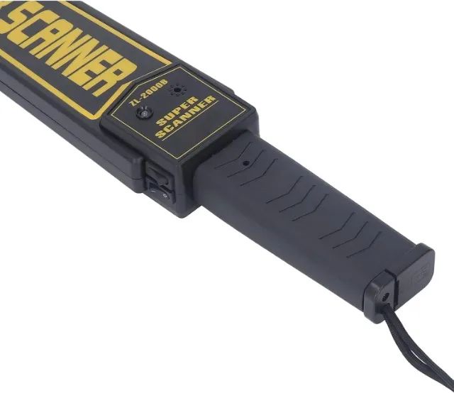 Detector Sensor De Metais Portatil Scanner Profisisonal Preto ...